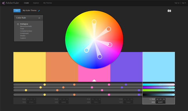 What is the best way to choose color scheme for website design?